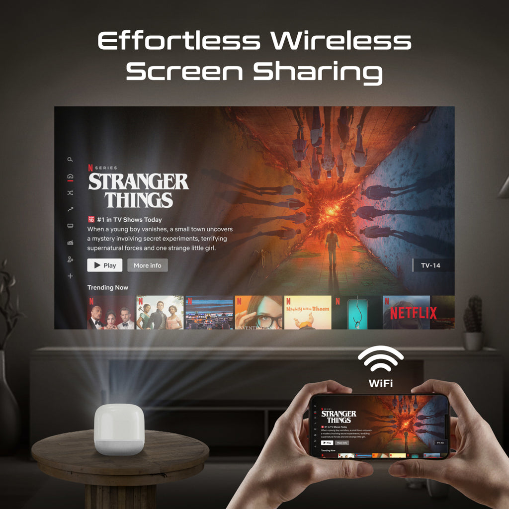 Ultra-Portable 4K Wireless DLP Projector with touch controls – Promate ...
