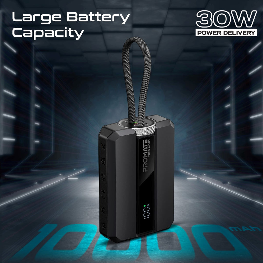 Ultra-Compact 30W PD Power Bank with USB-C / Lightning Ports & Bidirec ...