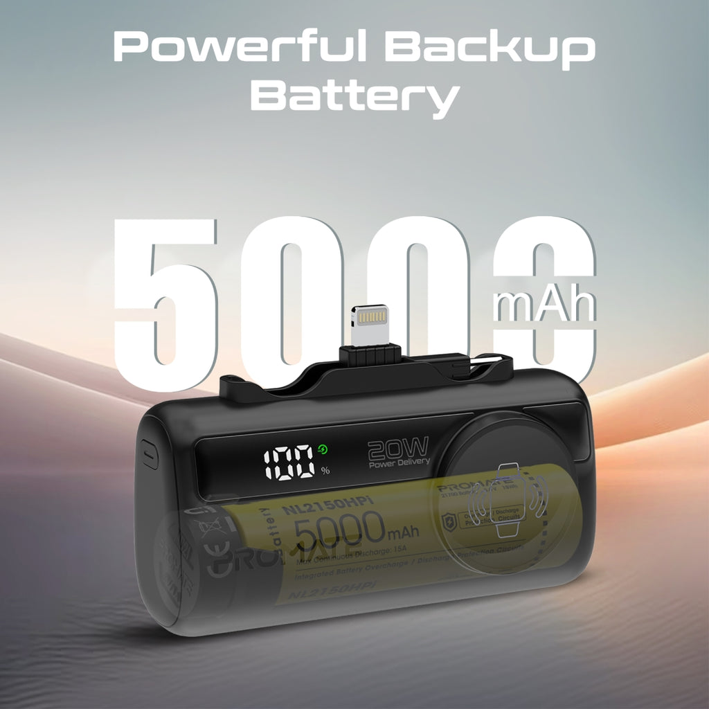 Ultra-Compact Fast Charging Power Bank with In-built USB-C, Lightning ...