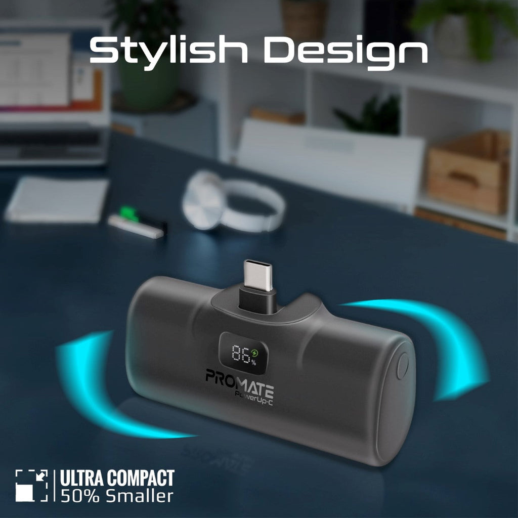 Ultra-Compact Fast charging Power Bank with In-Built USB-C Connector ...
