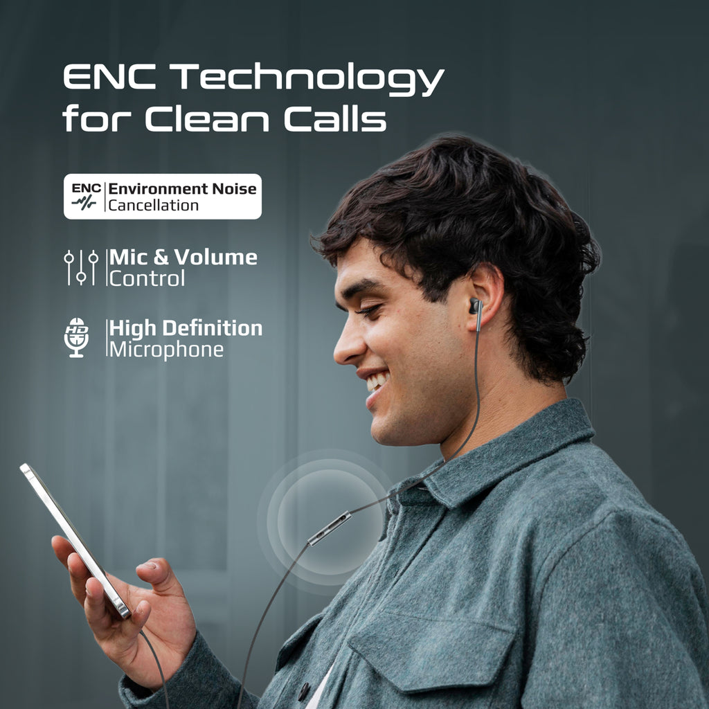 High Fidelity USB-C ENC Mono Wired Earphone – Promate Technologies