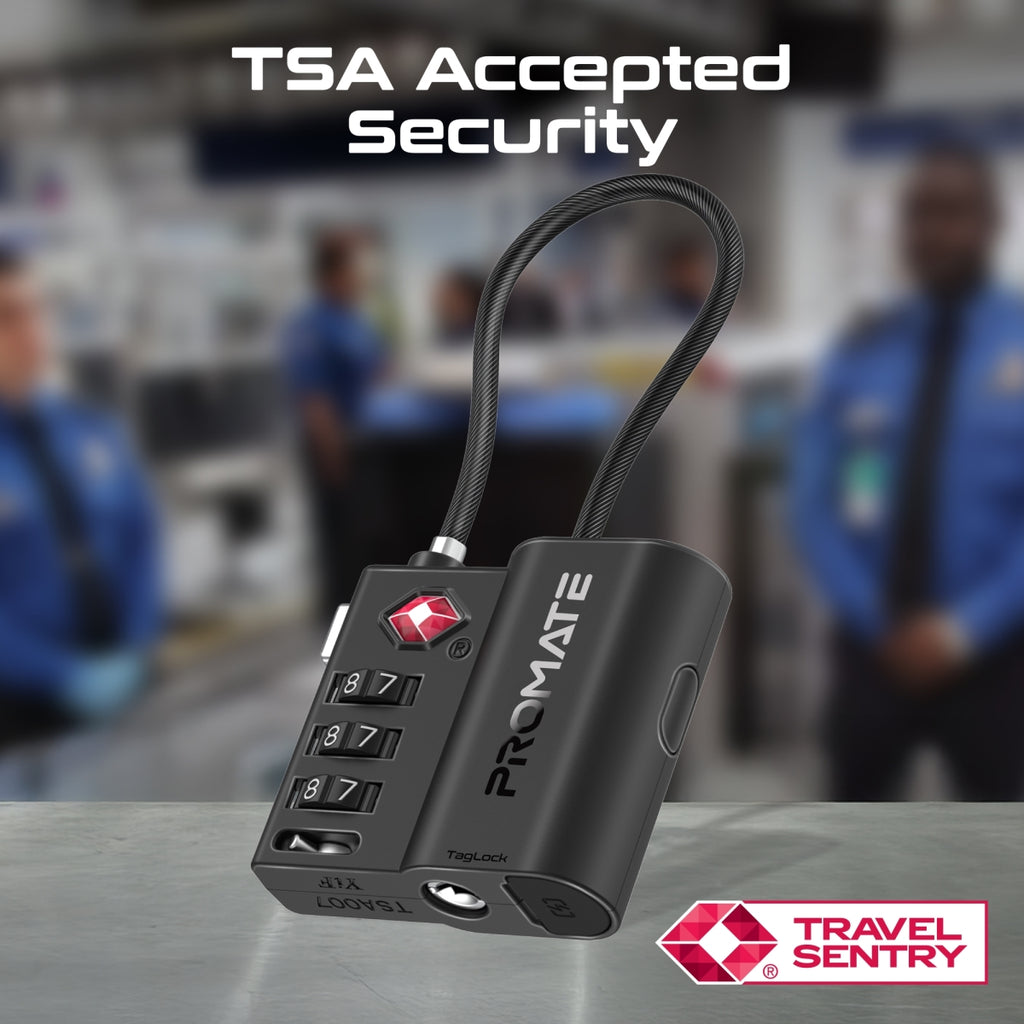 TSA Luggage Lock with Smart Precision Tracking Tag, works with Find My ...