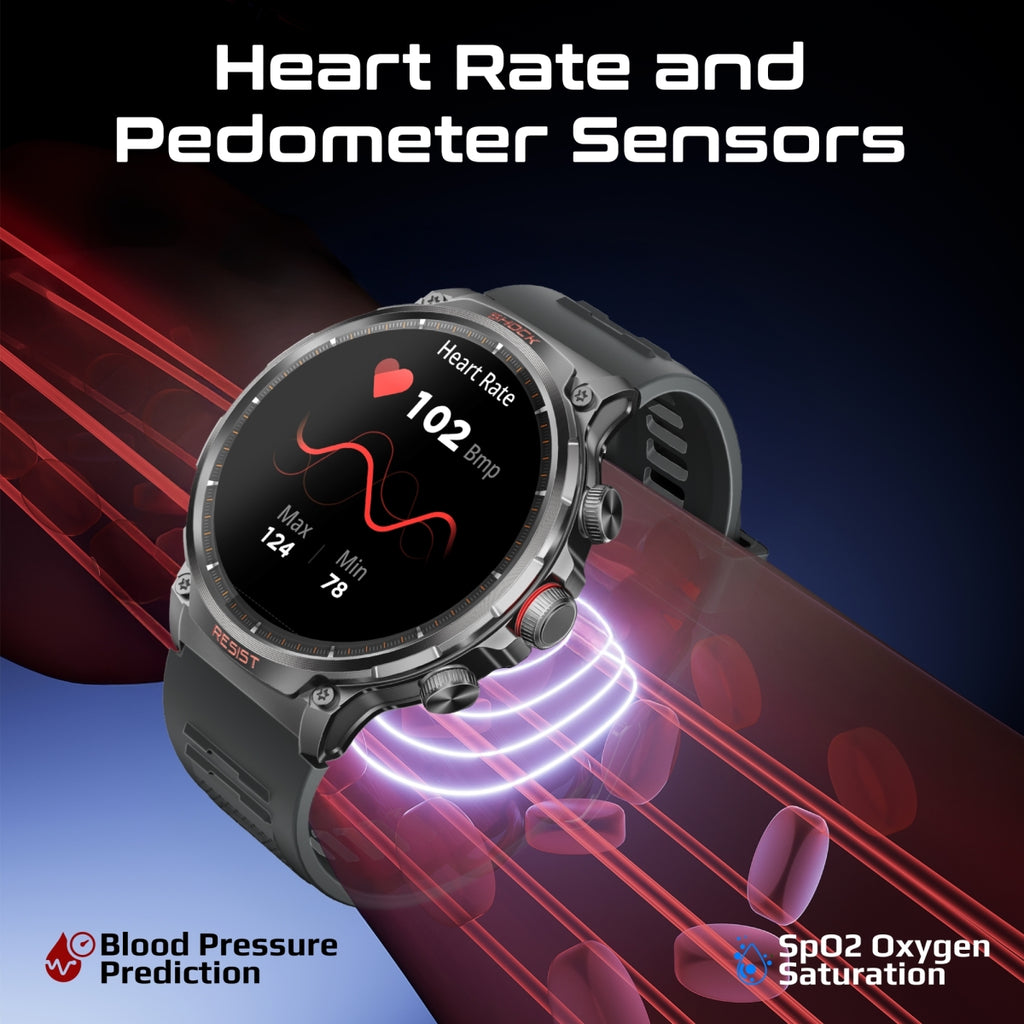 Tough-Built Fitness Tracker Smartwatch with BT Calling – Promate ...