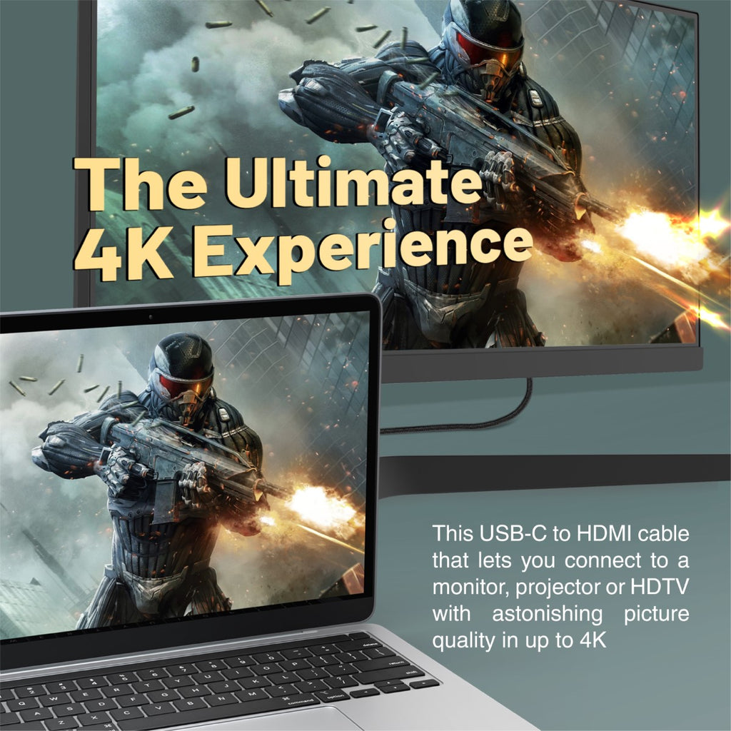 4K CrystalClarity™ USB-C to HDMI® Cable – Promate Technologies