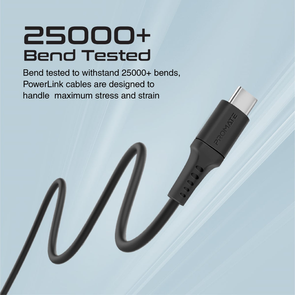 Ultra-Fast USB-A to USB-C Soft Silicone cable – Promate Technologies