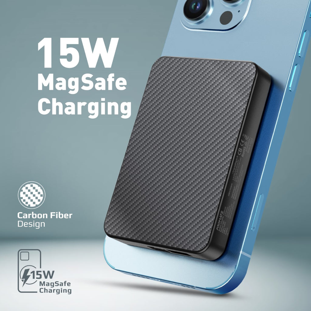 Transparent 15W MagSafe wireless charging power bank – Promate Technologies