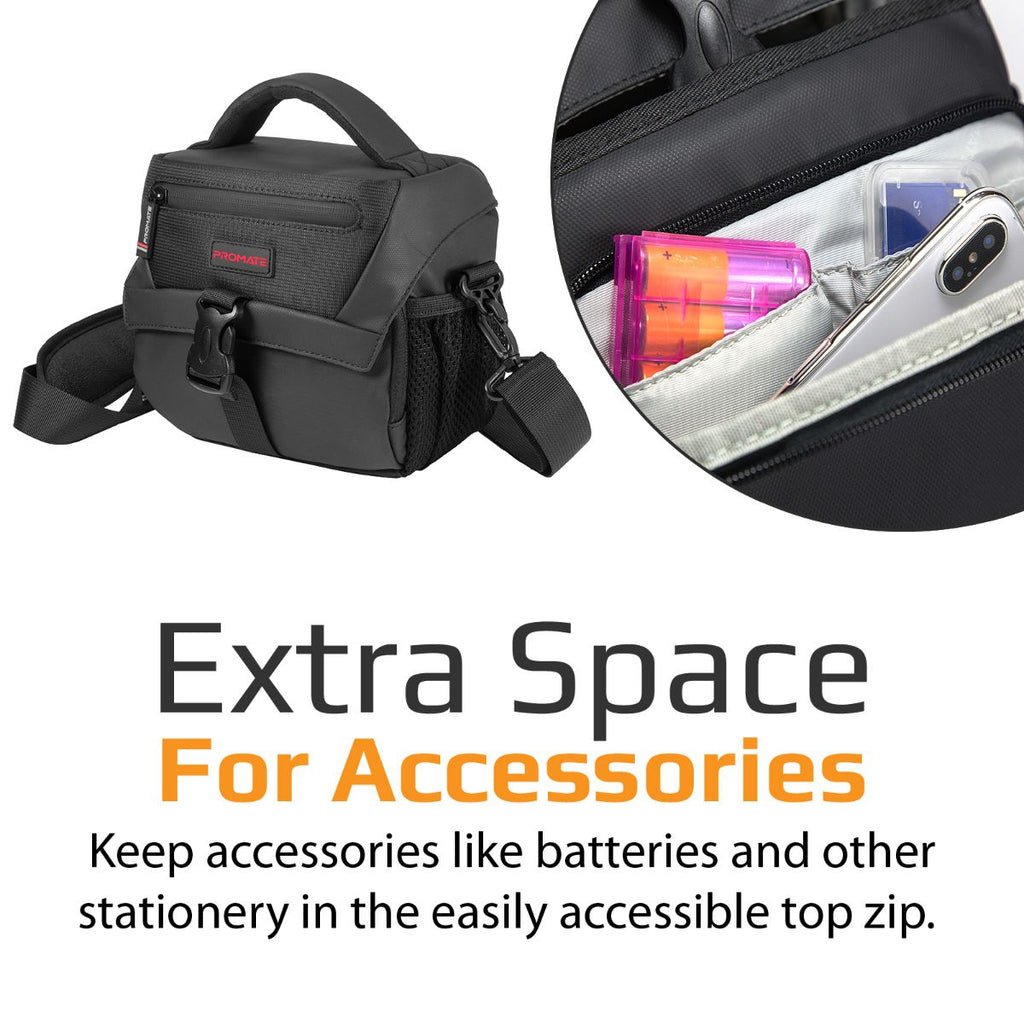 Compact DSLR Camera bag with Adjustable Compartment – Promate Technologies