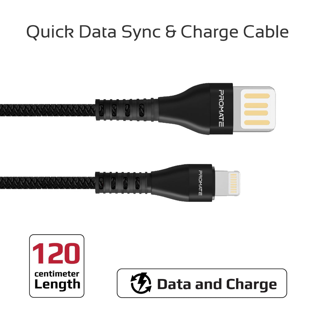 High-Speed Fast Charging Syncing 2A Lightning Connector Cable with 1.2 ...